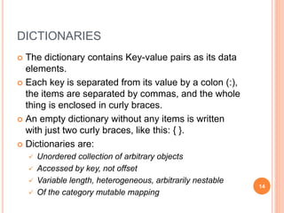 Python data structures | PPTX