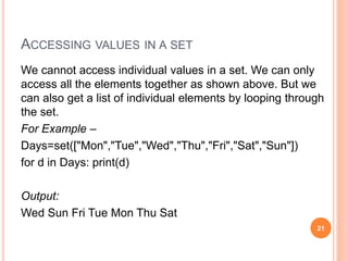 Python data structures | PPTX