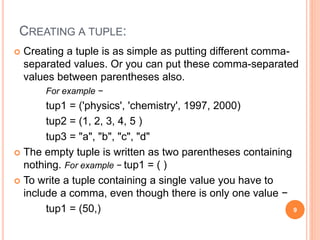 Python data structures | PPTX