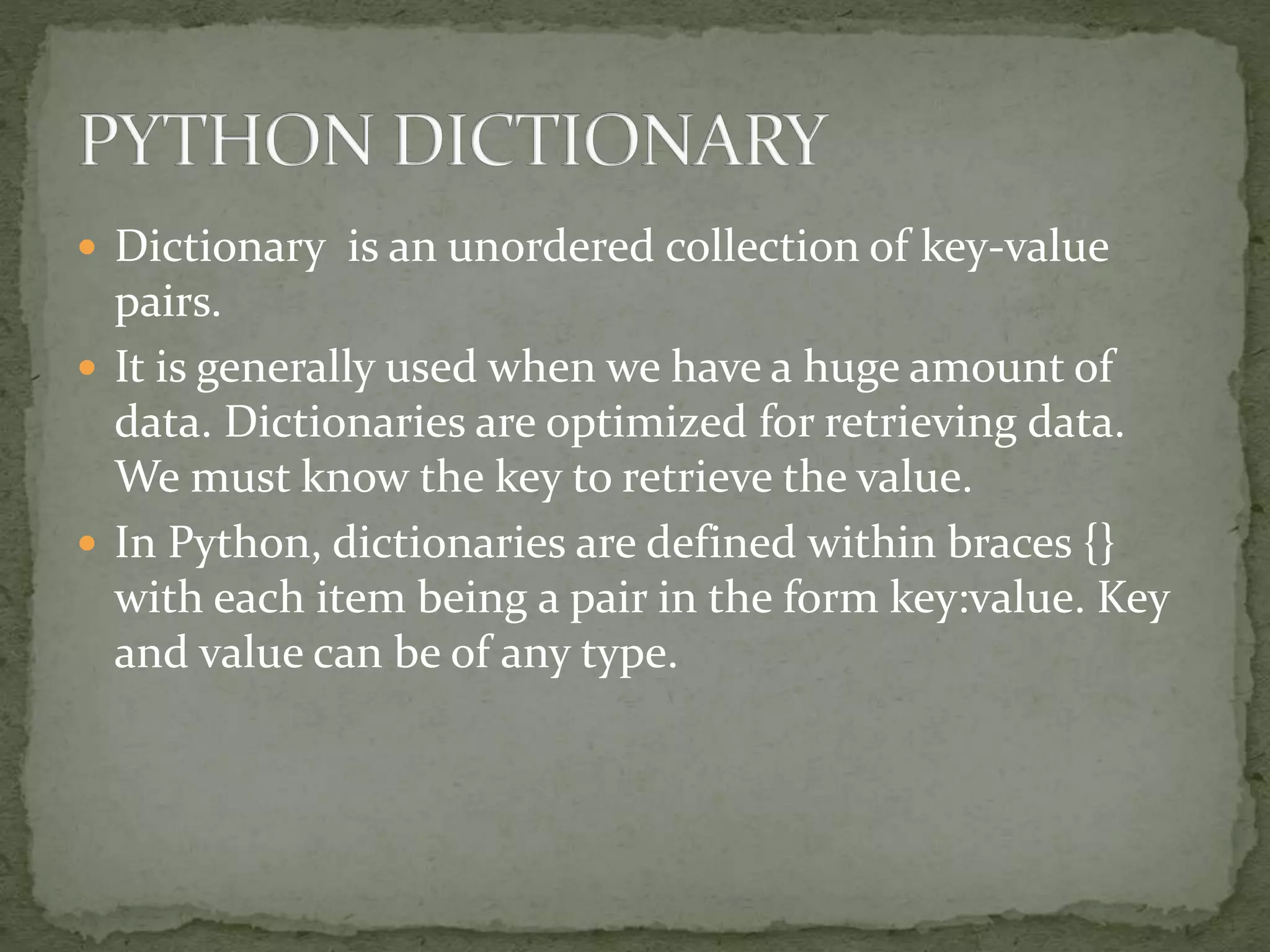 Python data type | PPT
