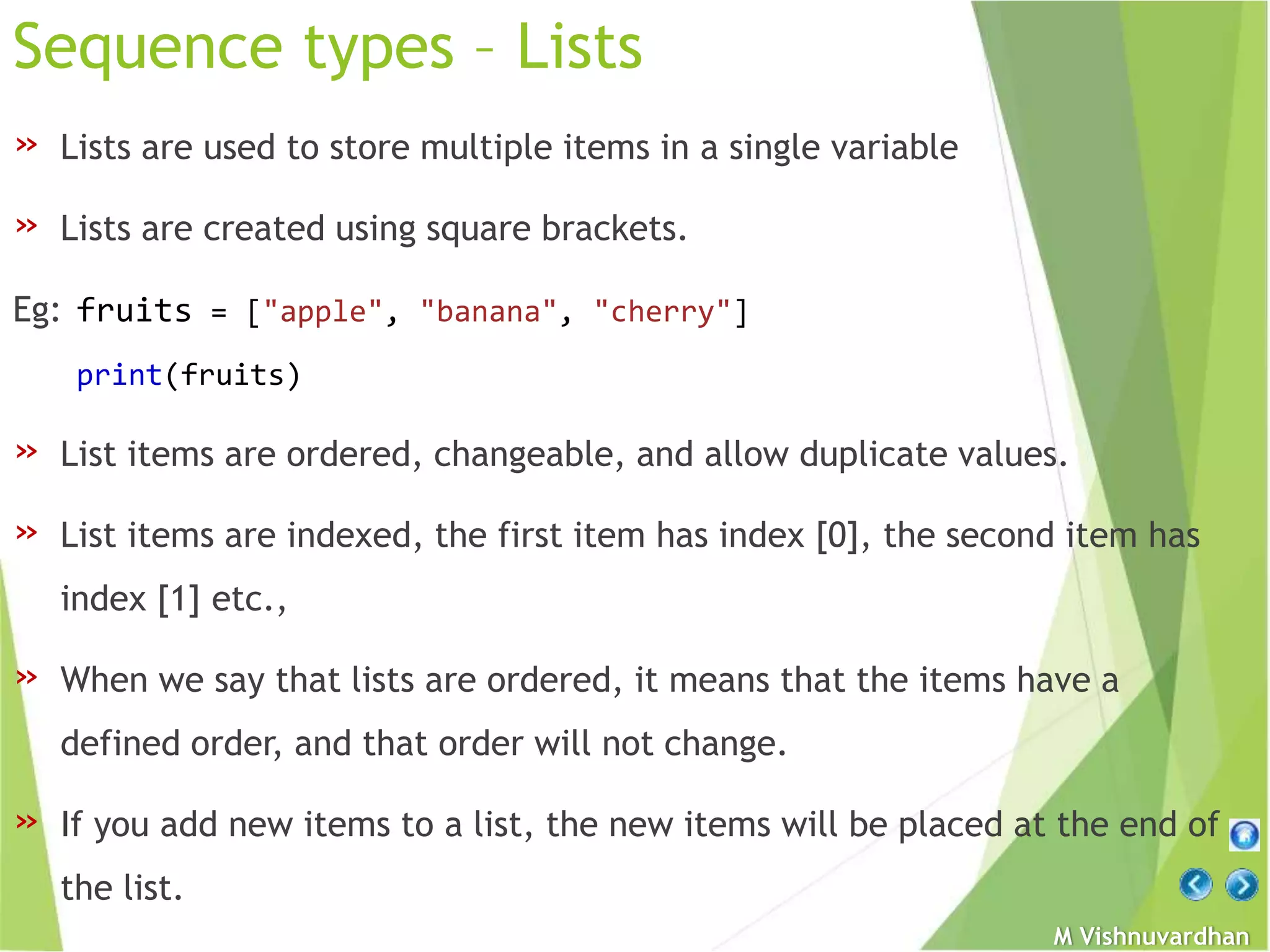 Python Datatypes Pptx