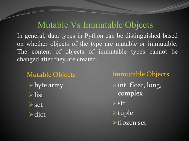 Python Datatypes by SujithKumar | PPTX