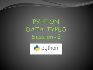 Python Datatypes by SujithKumar | PPT