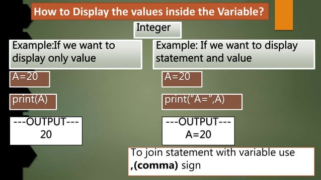 DATA TYPE IN PYTHON | PPT | Free Download