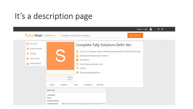 Pythondeals ppt | PPT