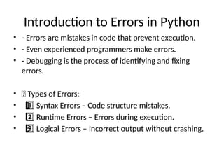 Introduction to Python_Debugging_Errors.pptx