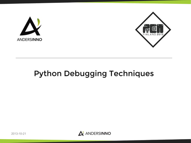 Python debugging techniques | PDF