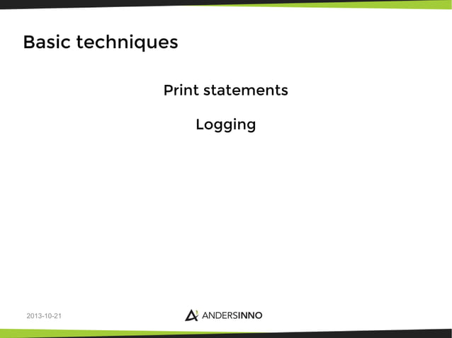 Python debugging techniques | PDF
