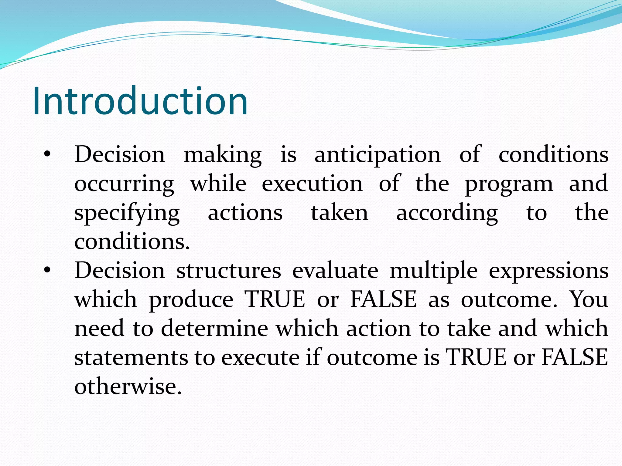 Python Decision Making Part4 Pptx Programming Languages Computing