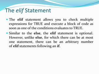 Python decision making part4 | PPTX
