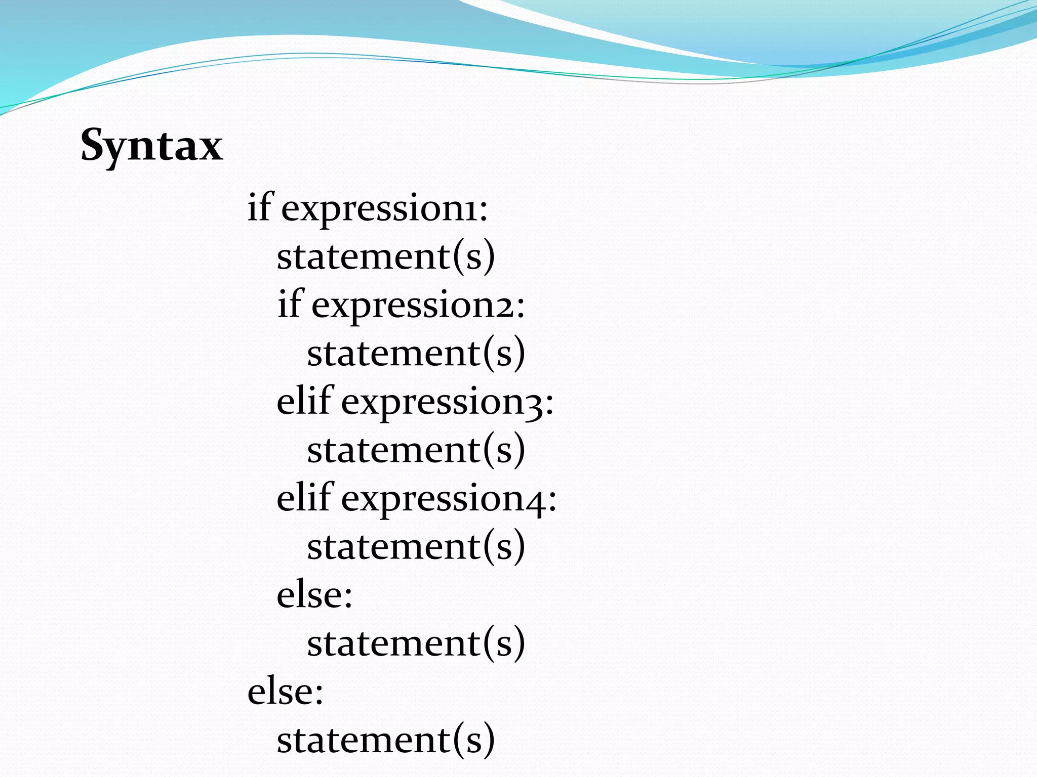 Python decision making part5 | PPT