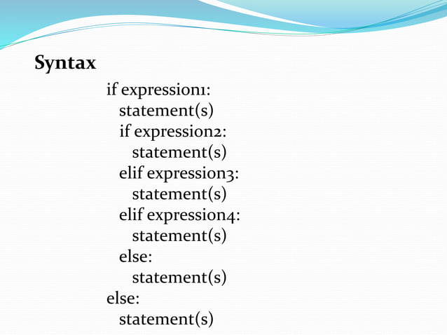 Python decision making part5 | PPT