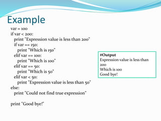 Python decision making part5 | PPT