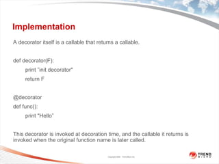 Python decorators | PPTX