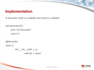 Python decorators | PPT