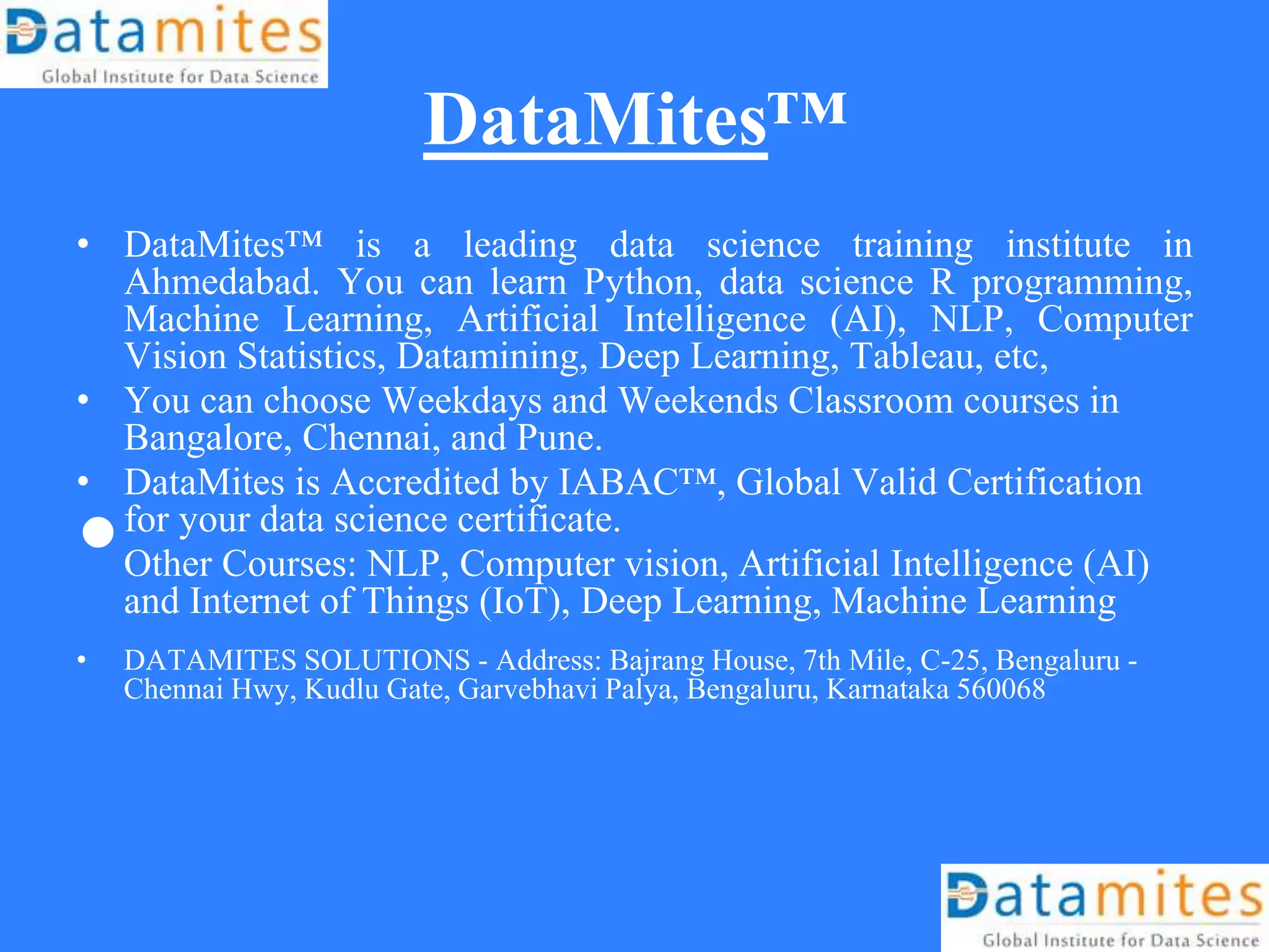 Python Developer Course In Ahmedabad-April | PPT