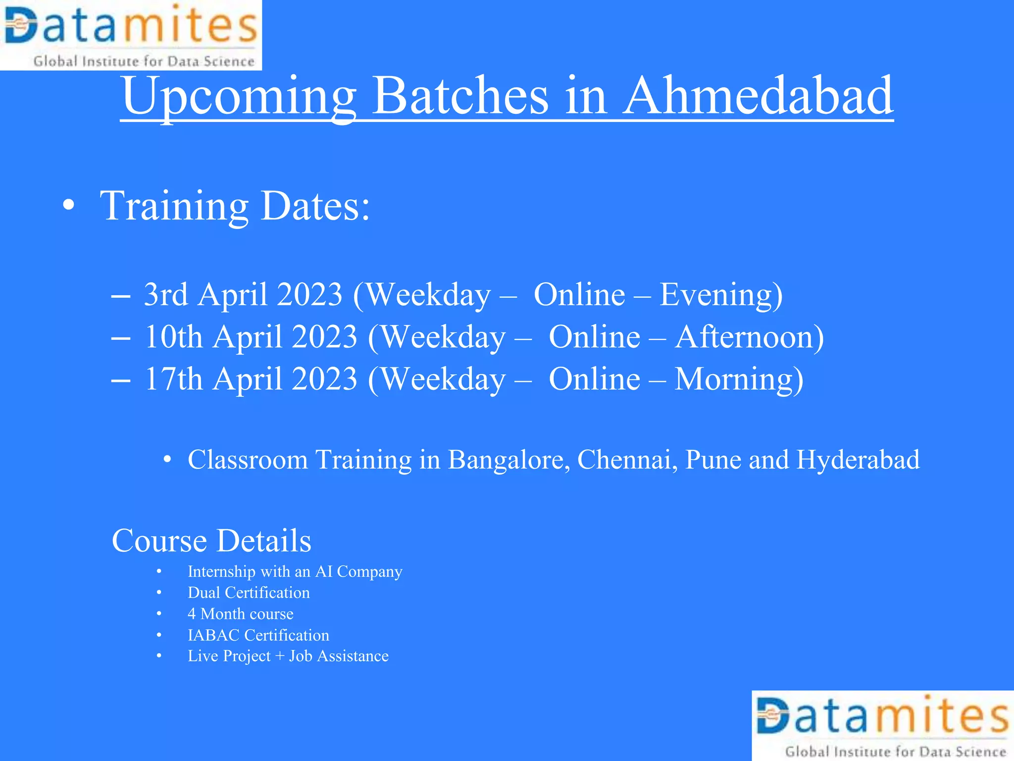 Python Developer Course In Ahmedabad-April | PPT
