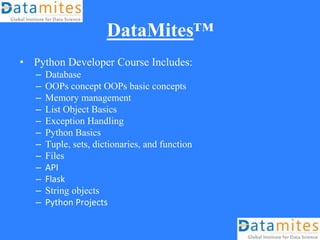 Python Developer Course In Bangalore-June | PPT
