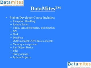 Python Developer Course In Bangalore-May | PPT