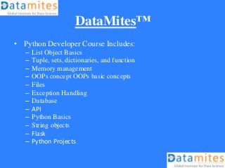 Python Developer Course In Chennai-November | PPT