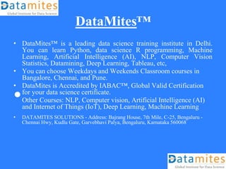 Python Developer Course In Delhi-April | PPT