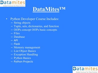 Python Developer Course In Delhi-February | PPT