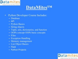 Python Developer Course In Pune-November | PPT
