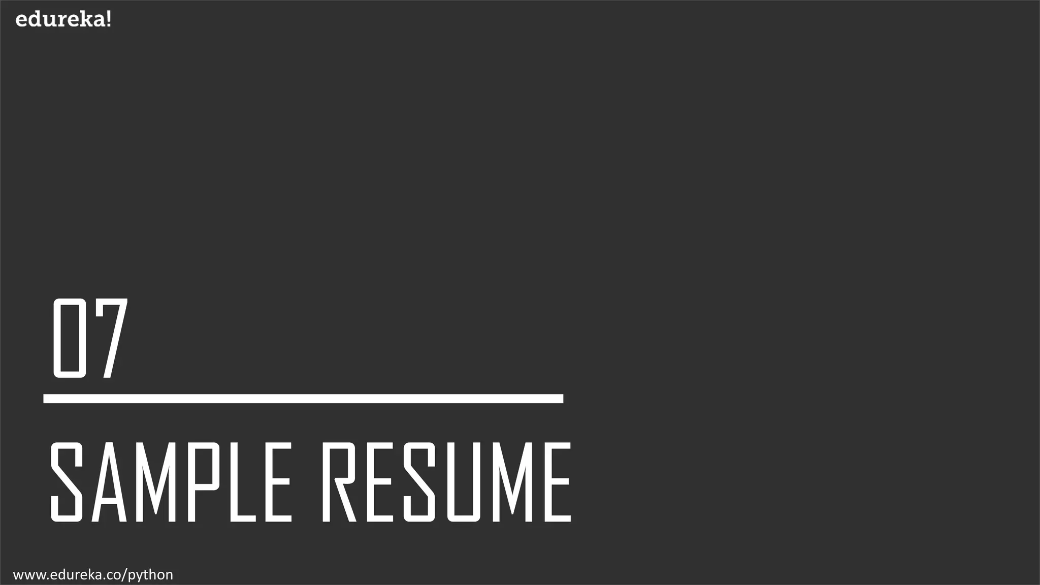 Python Developer Resume | Python Developer Skill Set, Jobs, Roles and ...
