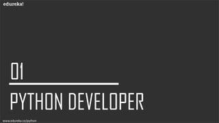 Python Developer Resume | Python Developer Skill Set, Jobs, Roles and ...
