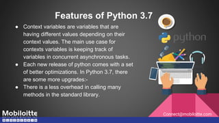 Python Version 3.7 | PPTX