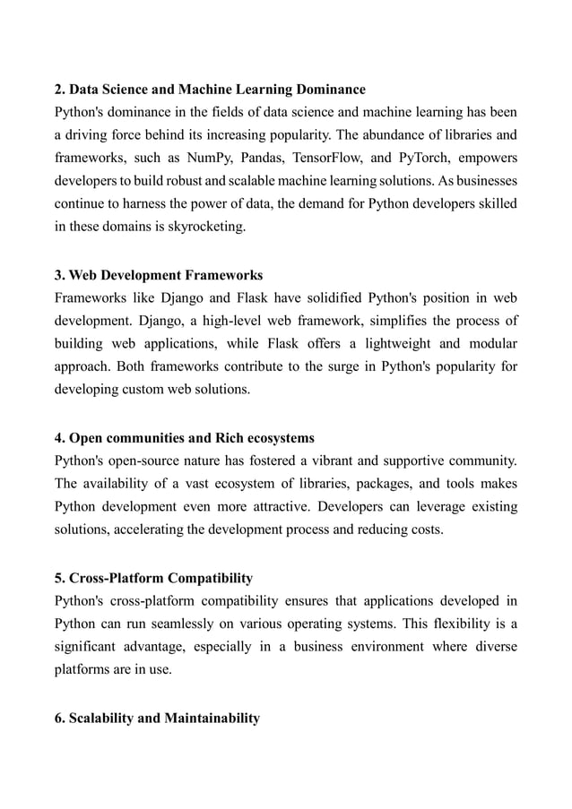 Python Development Services | Umano Logic | PDF