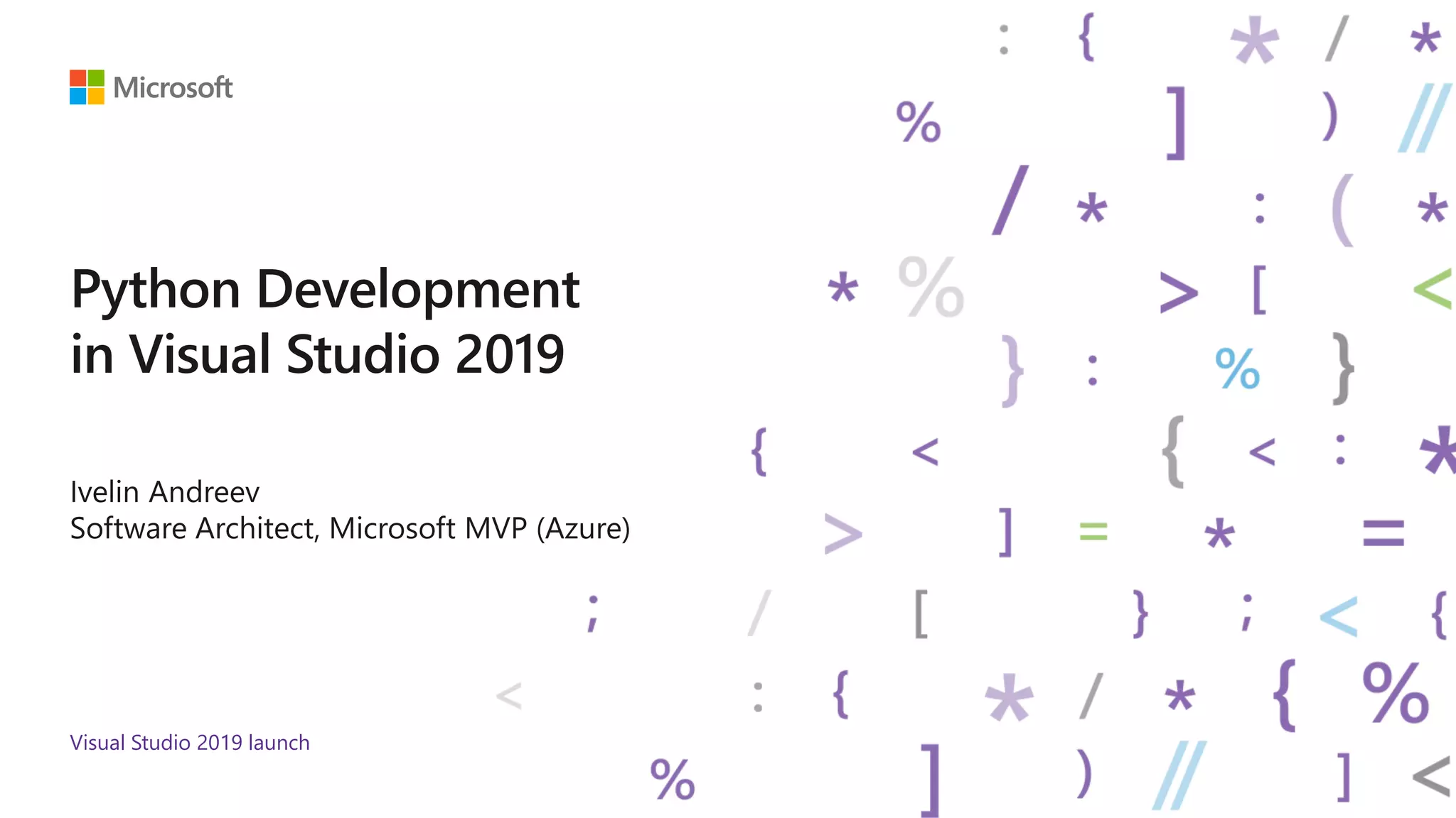 Python Development in VS2019 | PPT