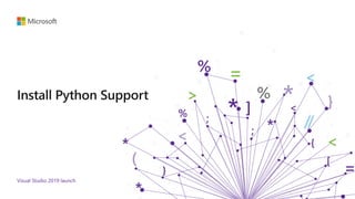 Python Development in VS2019 | PPT
