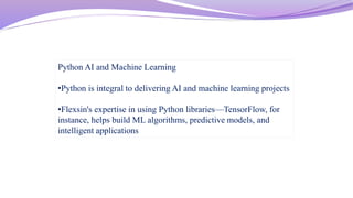 Python Development Solutions by Flexsin Empowering Business Growth | PPTX | Web Development ...