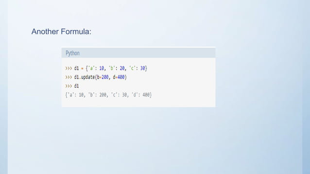 Python Dictionary Pptx Programming Languages Computing