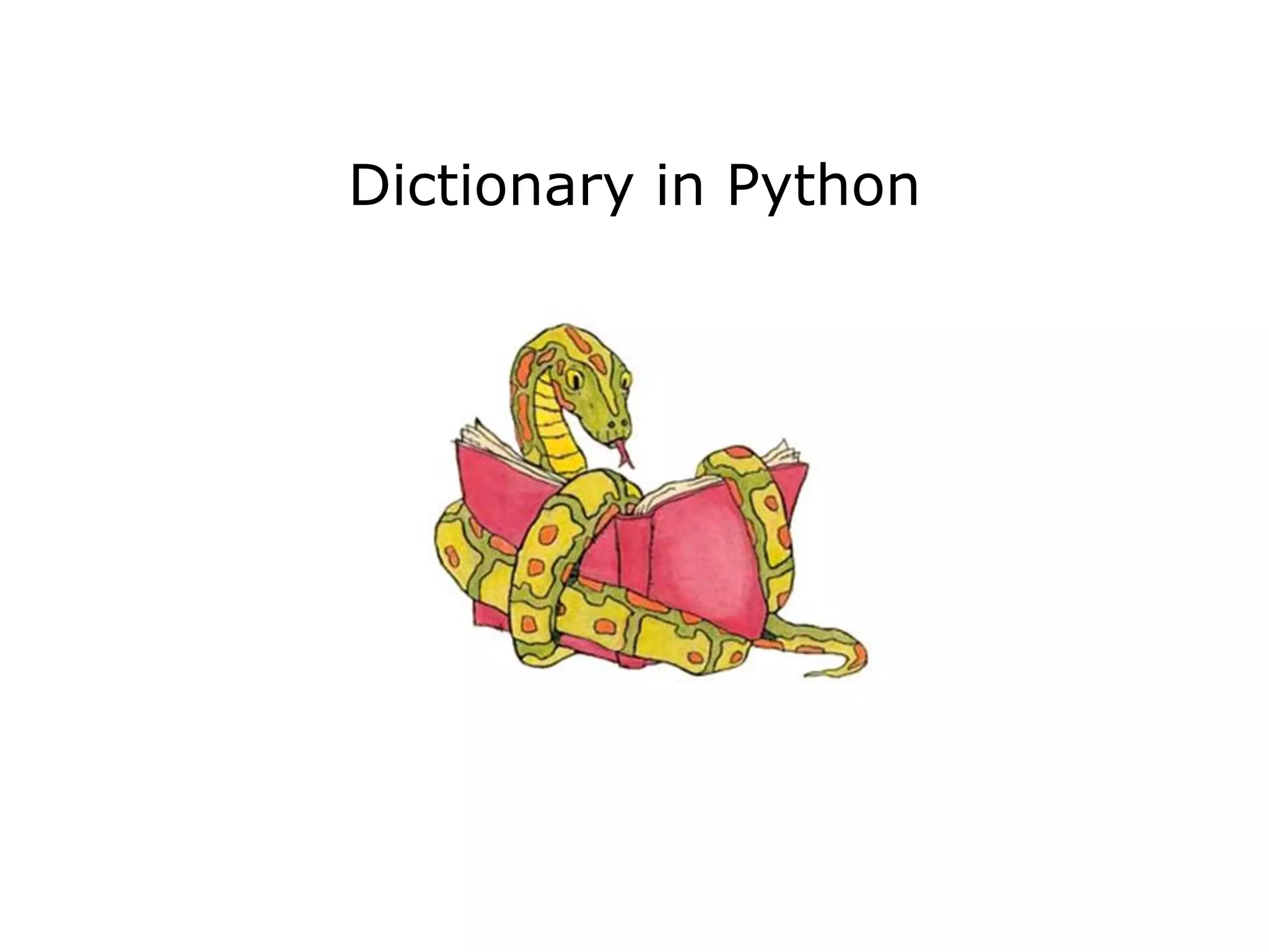 Python dictionary : past, present, future | PPT