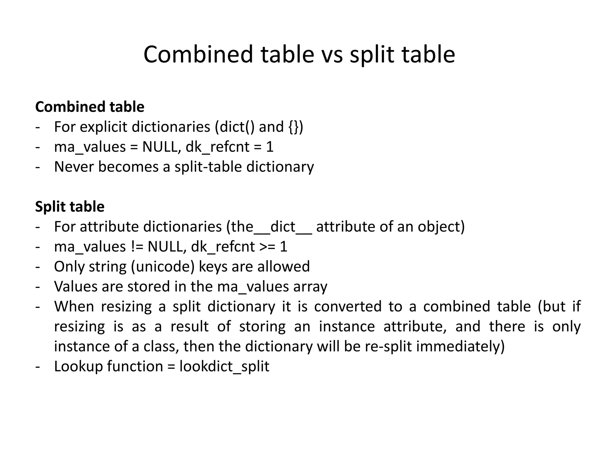 Python dictionary : past, present, future | PPT