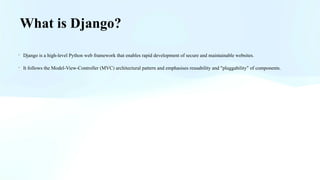 Python & Django | PPT