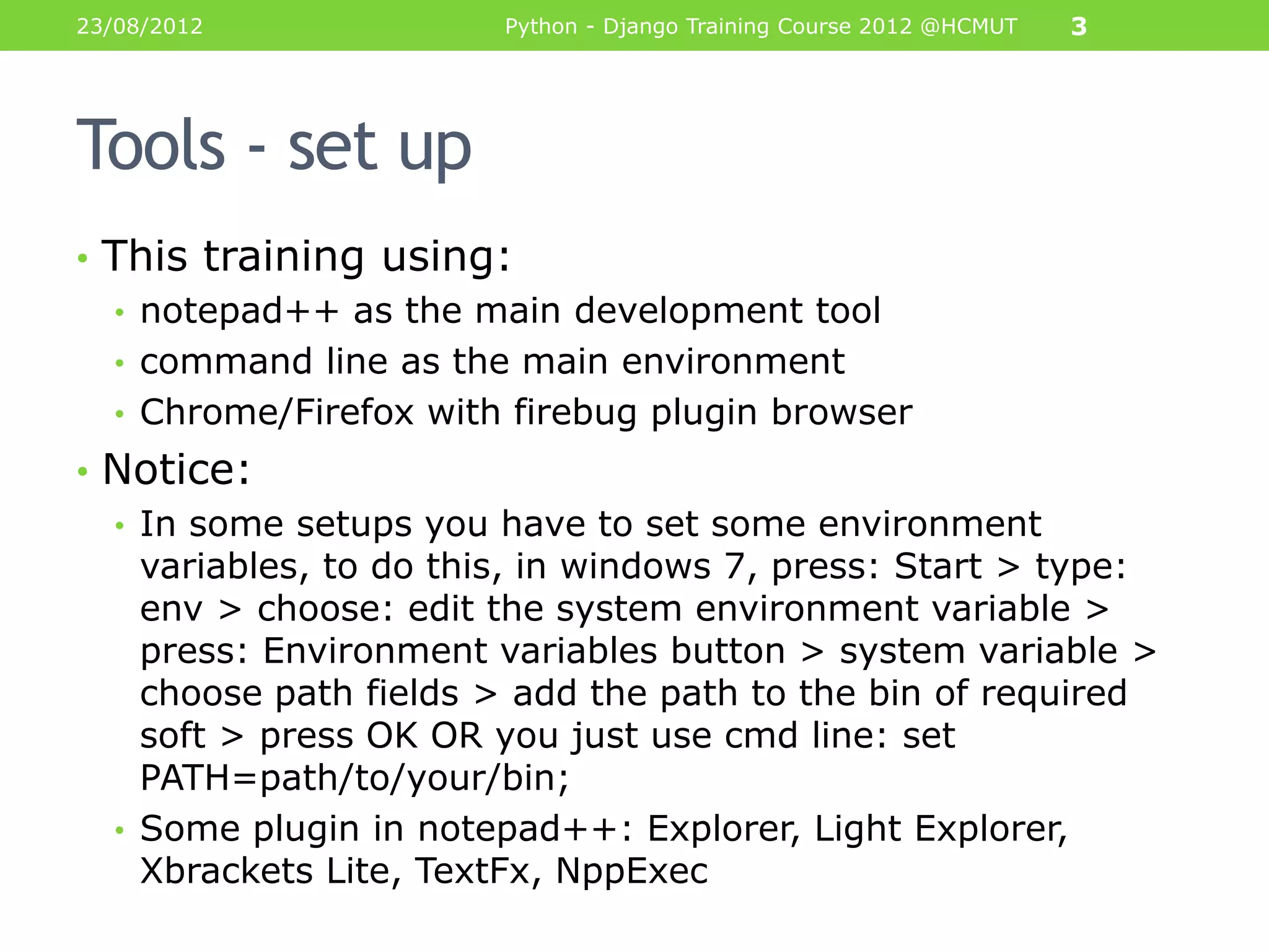 Python/Django Training | PDF