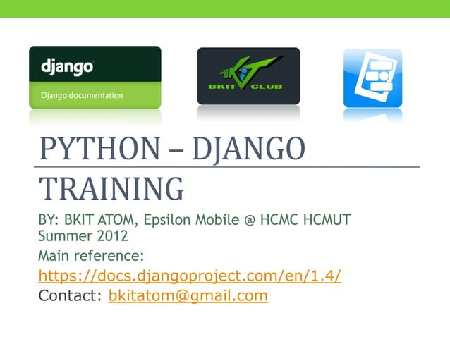 Python/Django Training | PDF
