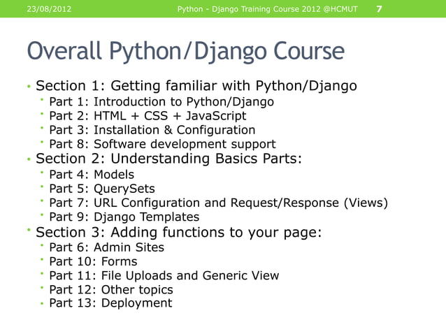 Python/Django Training | PDF