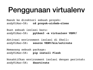 PythonDojo: pip dan virtualenv | PDF