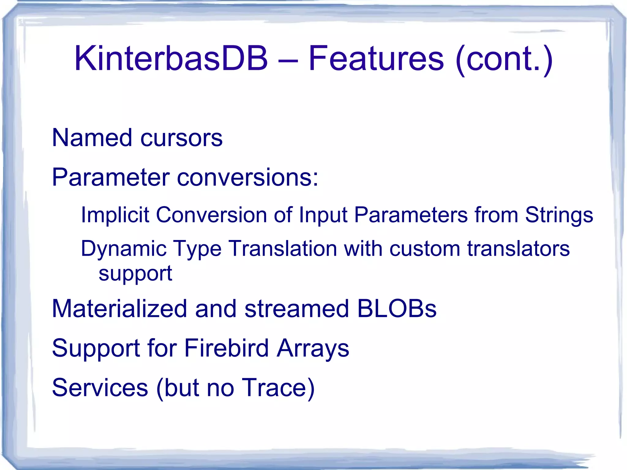 Firebird Python Drivers Current State And Future Ppt