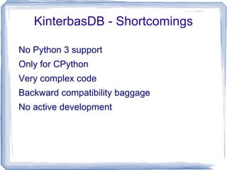 Firebird Python Drivers: Current state and future | PPT