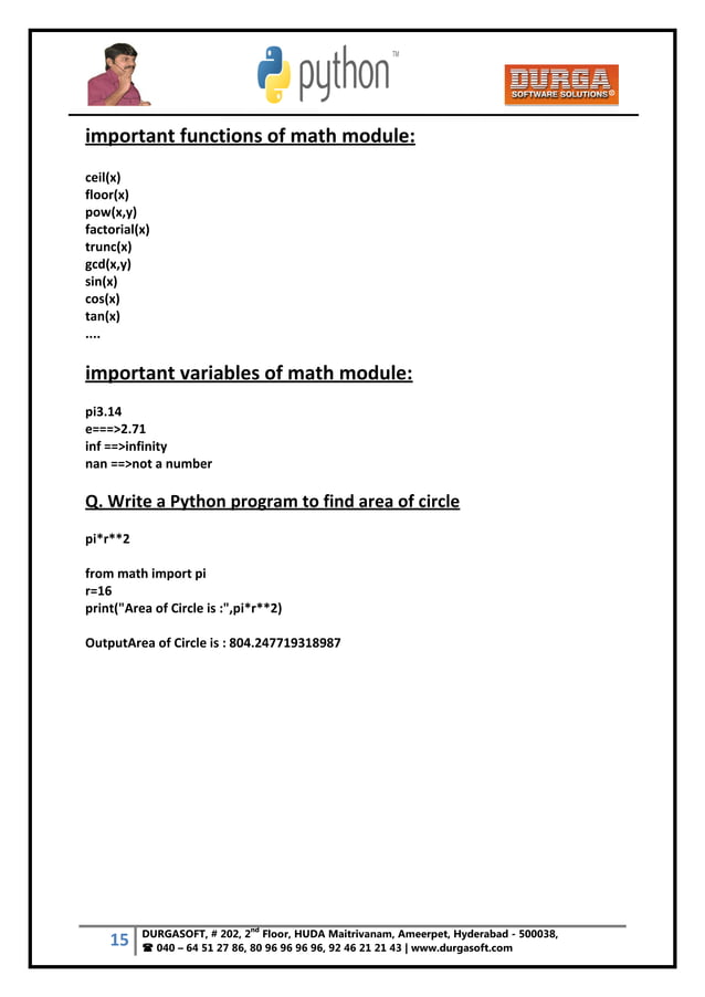 Python Notes.pdf | Programming Languages | Computing
