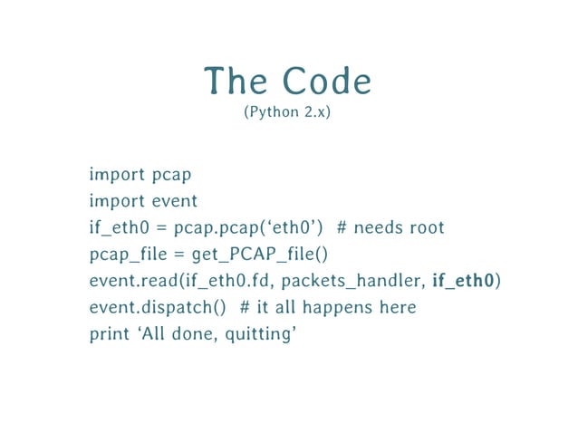 Python Event Based Network Sniffer Pdf Information And Network