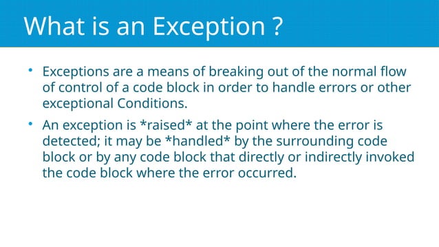 Python Exceptions Powerpoint Presentation | PPT