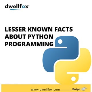 Python Facts.pdf | Programming Languages | Computing