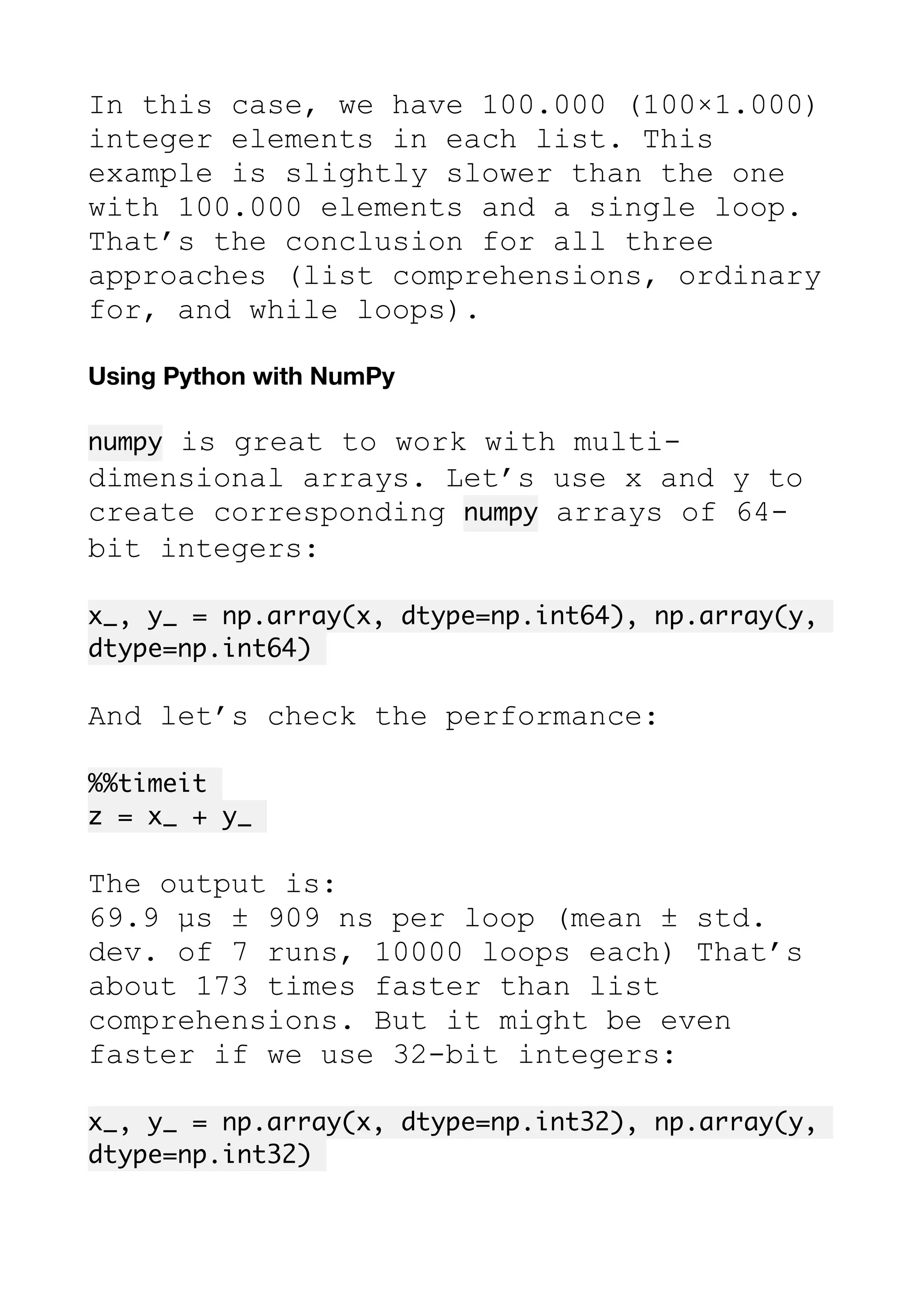 Python faster for loop | PDF | Programming Languages | Computing Python faster for loop | PDF | Programming Languages | Computing