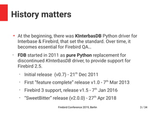 Python with Firebird: FDB driver 101 | PPT